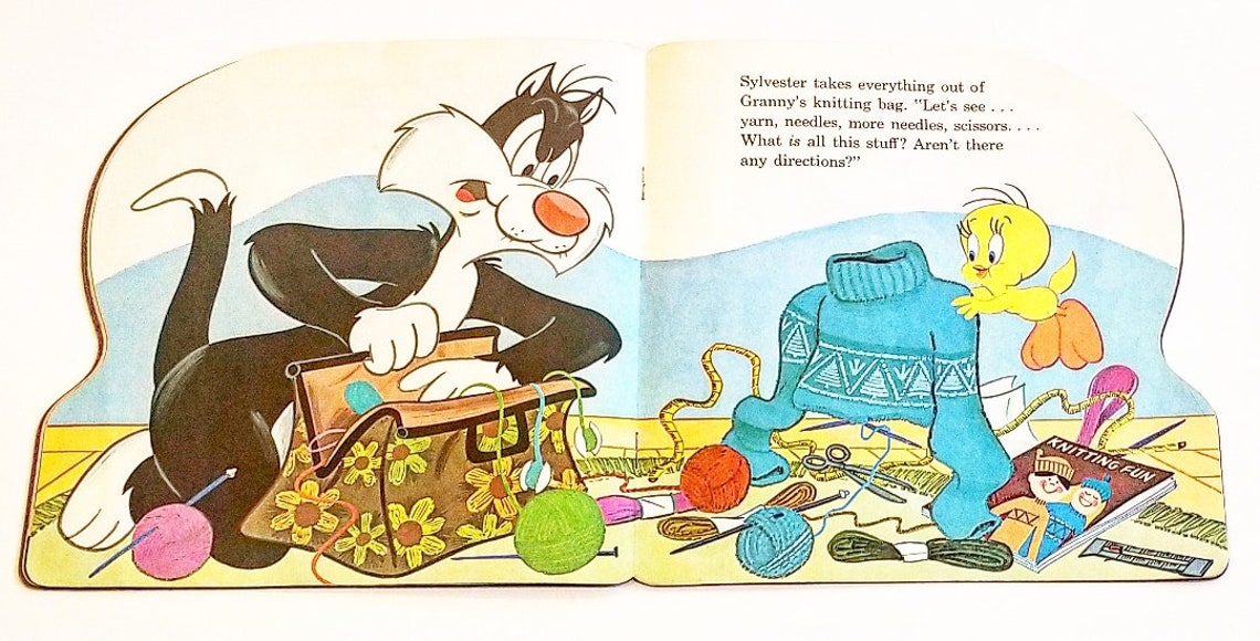 The Tweety Book A Golden Shape Book Tweety Bird Book the | Etsy