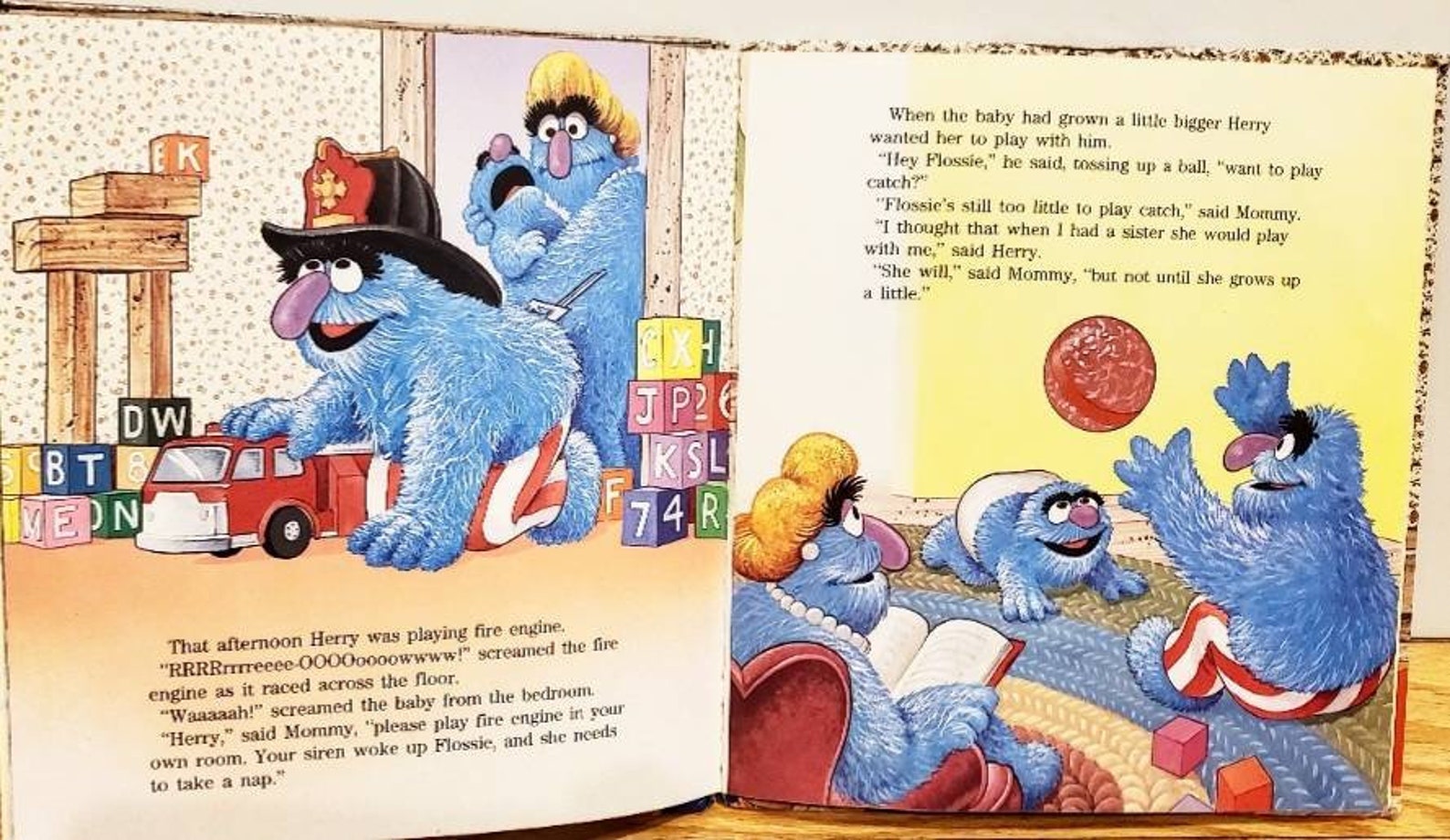 A Baby Sister for Herry Book Vintage Sesame Street Book | Etsy