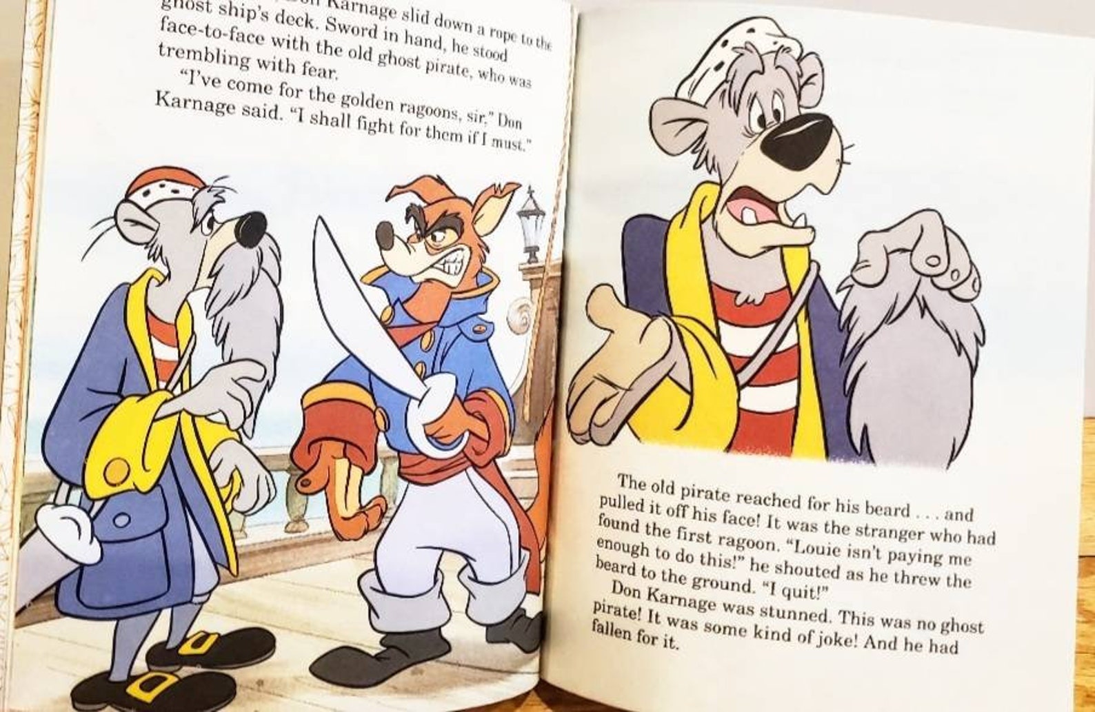 Talespin Ghost Ship Book Vintage Talespin Ghost Ship Book | Etsy