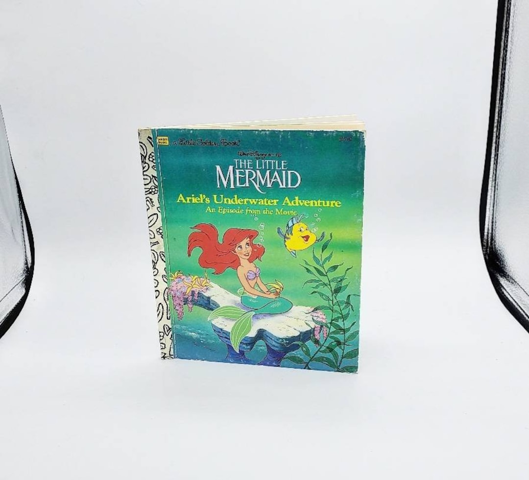 Ariel's Underwater Adventure Book, Vintage Little Mermaid Book, Vintage ...