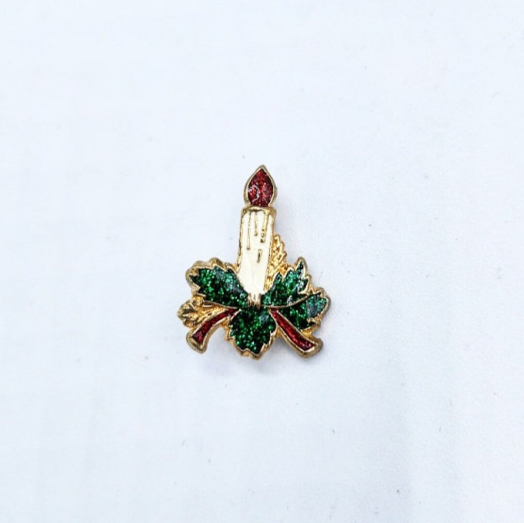 Vintage Candle Pin Vintage Christmas Candle Brooch Pin - Etsy