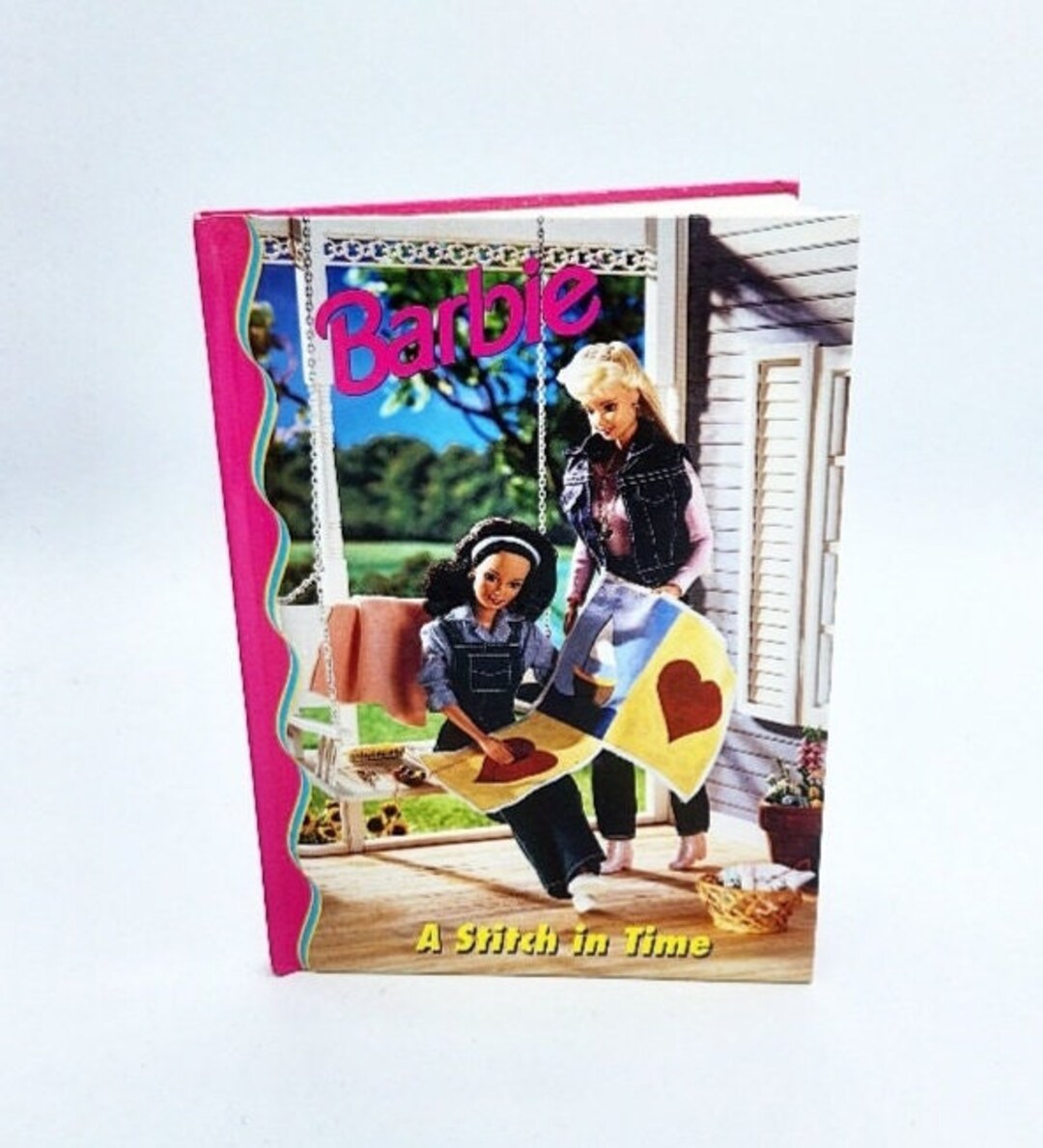 Vintage Barbie Book, 90s Barbie Book, Barbie A Stitch in Time Book ...