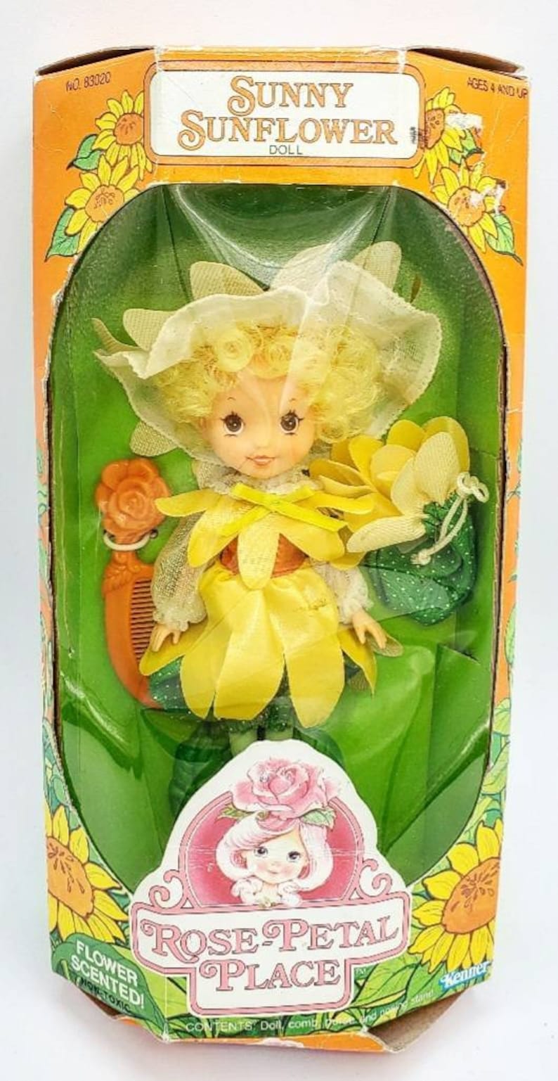 Sunny Sunflower Doll Rose Petal Place Dolls Vintage - Etsy