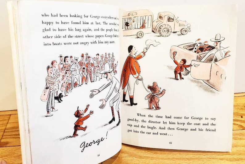 Curious George Rides a Bike Vintage Curious George Curious | Etsy