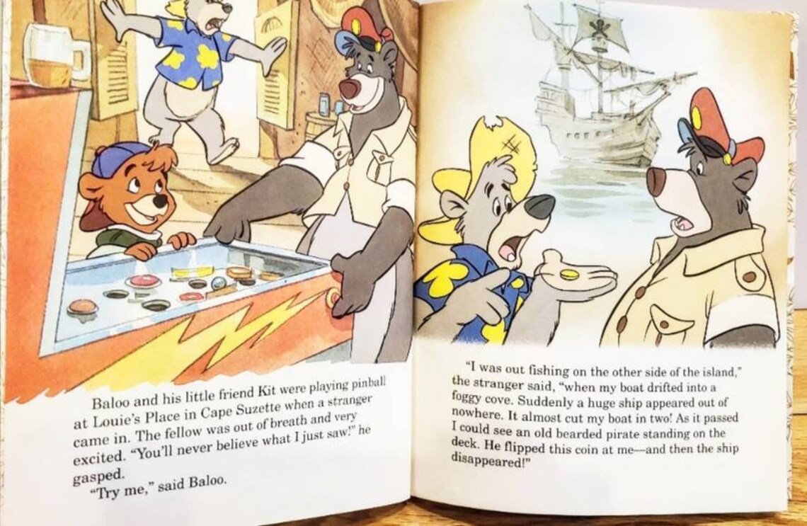 Talespin Ghost Ship Book Vintage Talespin Ghost Ship Book | Etsy