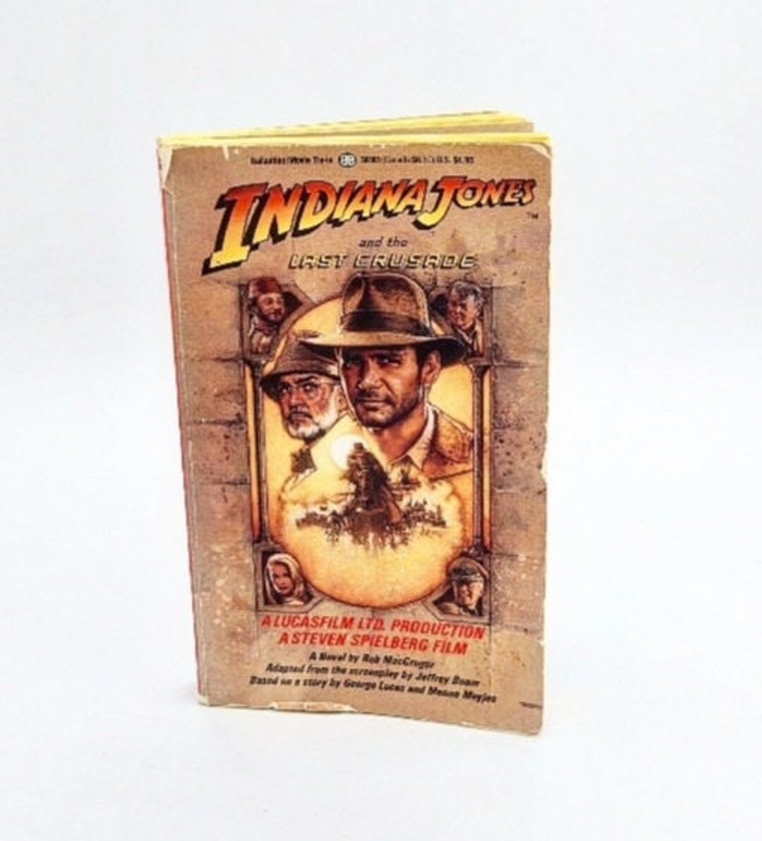 Indiana Jones and the Last Crusade Book, Indiana Jones Book, Vintage ...