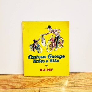 Curious George Rides a Bike Vintage Curious George Curious | Etsy