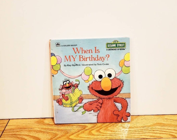 When is My Birthday Book, Vintage Sesame Street Book, Sesame Street ...