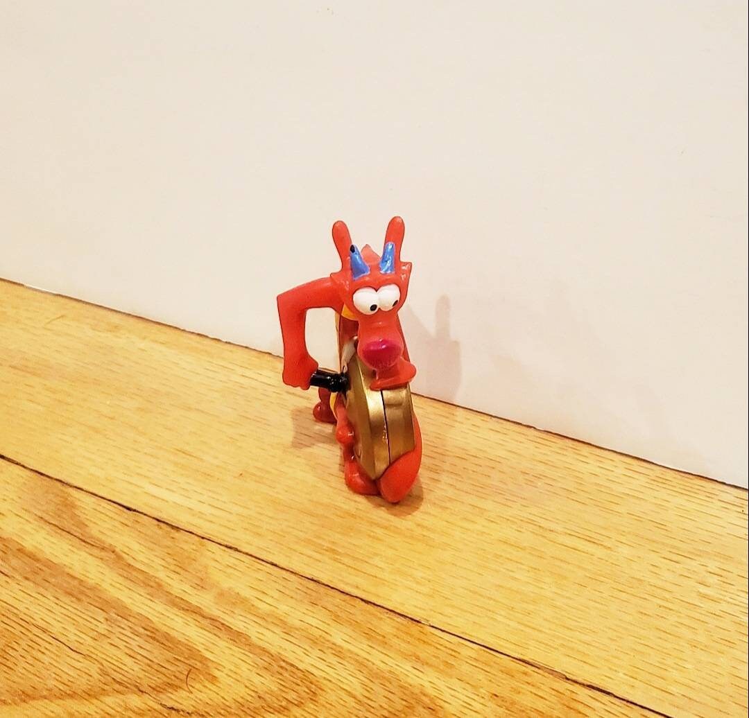 Action Figures 3.5 PVC Red Dragon Finger Puppet Vintage Mulan/ Mushu ...