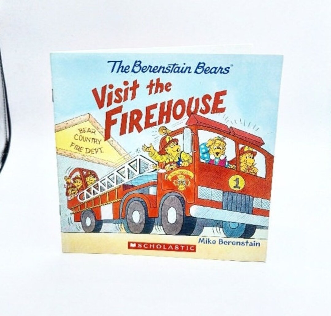 Berenstain Bears Visit the Firehouse, Fireman Firehouse Book, Vintage ...
