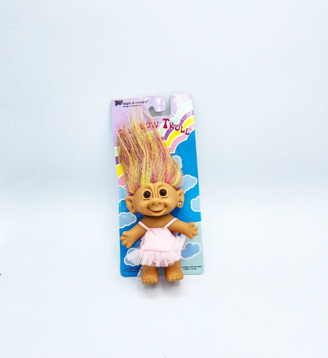 Rainbow Treasure Troll, Vintage Treasure Trolls, Gemstone Trolls ...