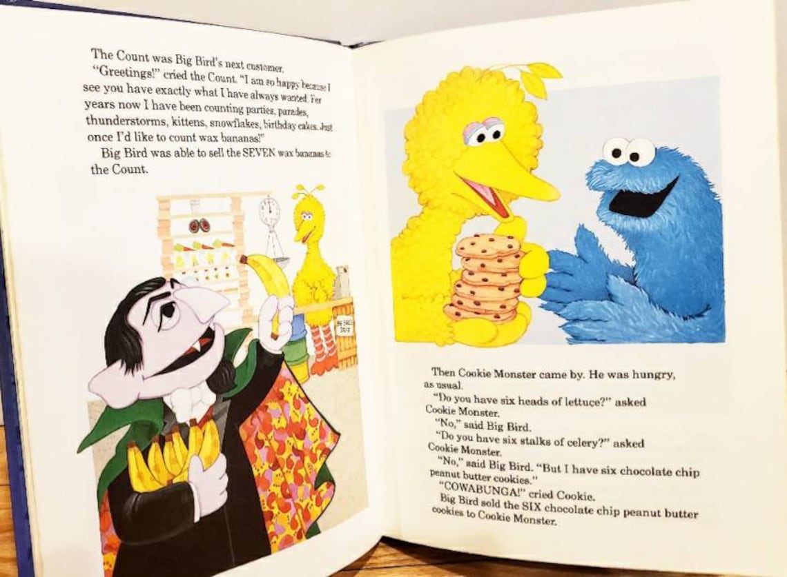 Sesame Street Count to Ten Book Vintage Sesame Street Books | Etsy