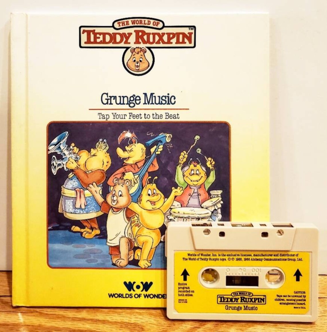 Teddy Ruxpin Grunge Music Book and Tape Teddy Ruxpin Tapes | Etsy