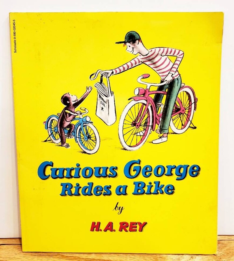 Curious George Rides a Bike Vintage Curious George Curious - Etsy