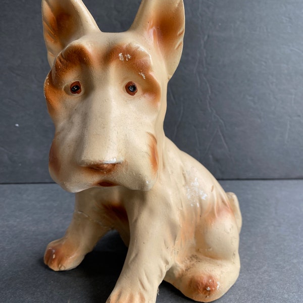Vintage Chalk Dog - Etsy