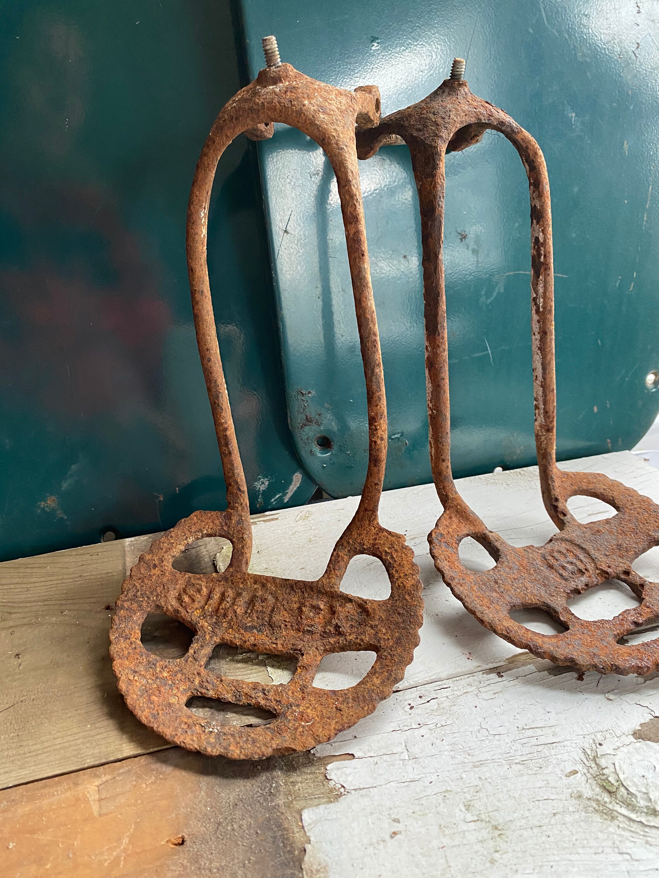Pair Of Cast Iron Barn Waterer Levers Industrial Steampunk | Etsy