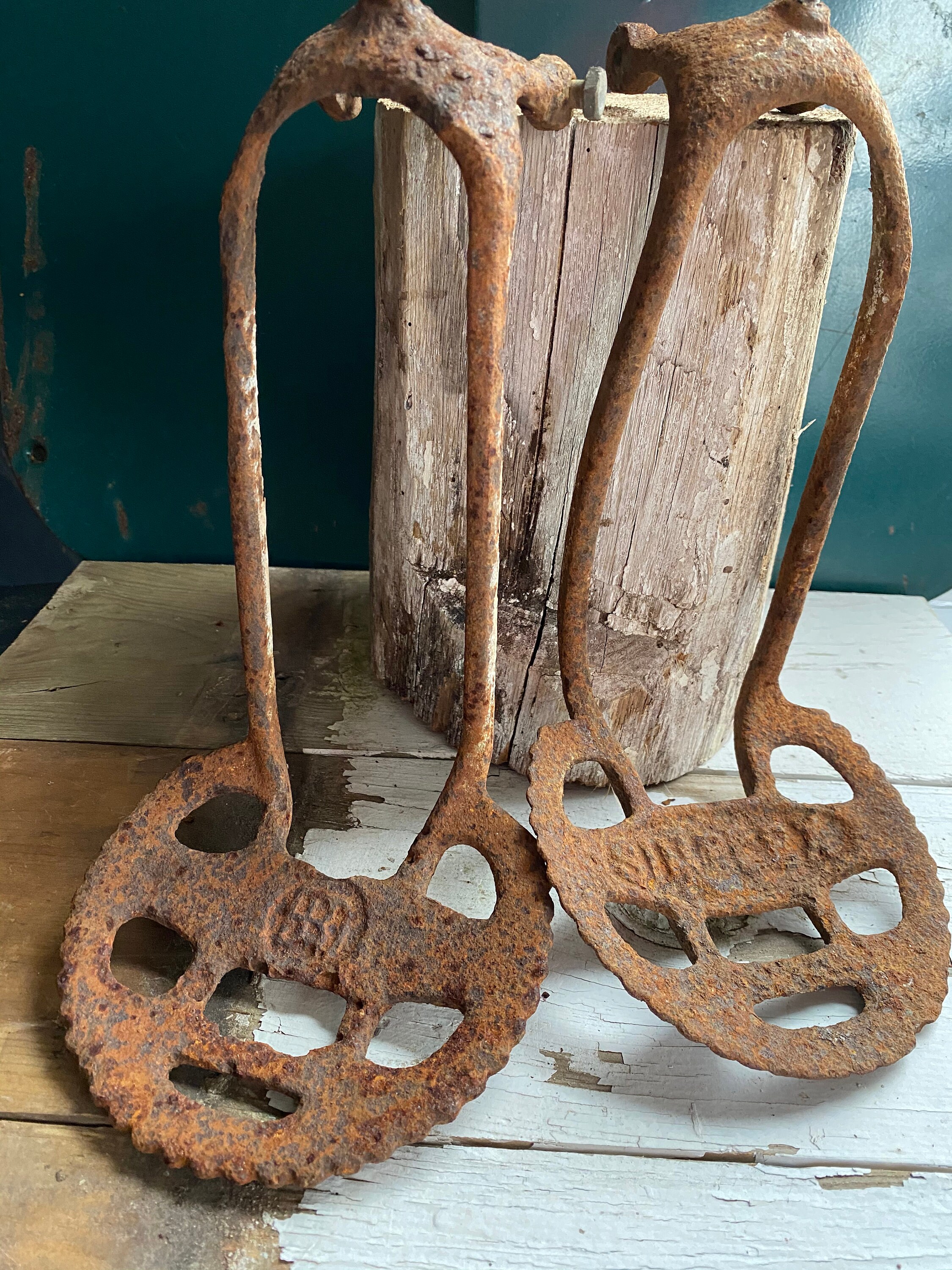 Pair Of Cast Iron Barn Waterer Levers Industrial Steampunk | Etsy