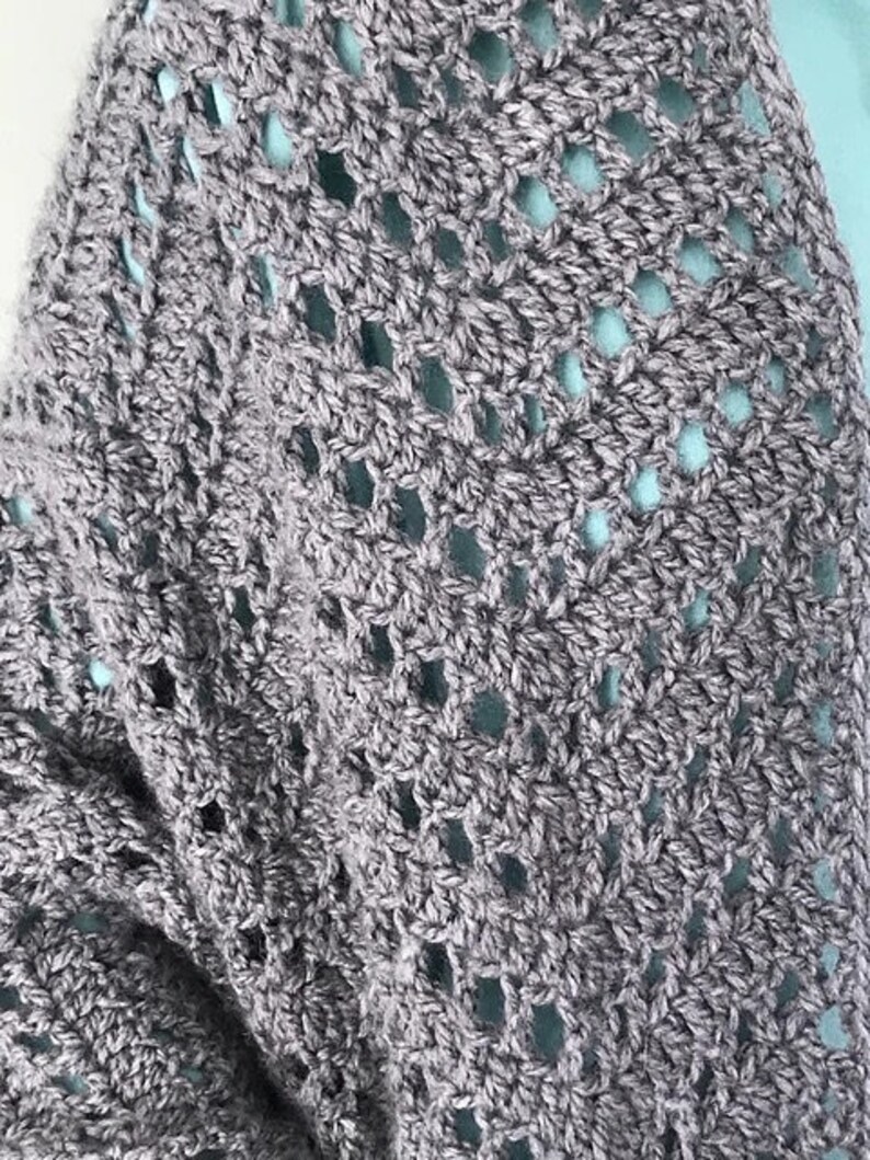PATTERN ONLY - Crochet - Ripple Pocket Shawl -all Sizes - Etsy