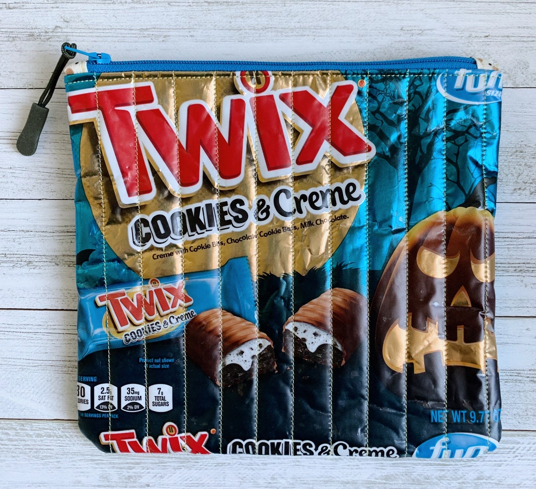 Twix Zipper Pouch, Upcycled Candy Wrapper Pouch - Etsy