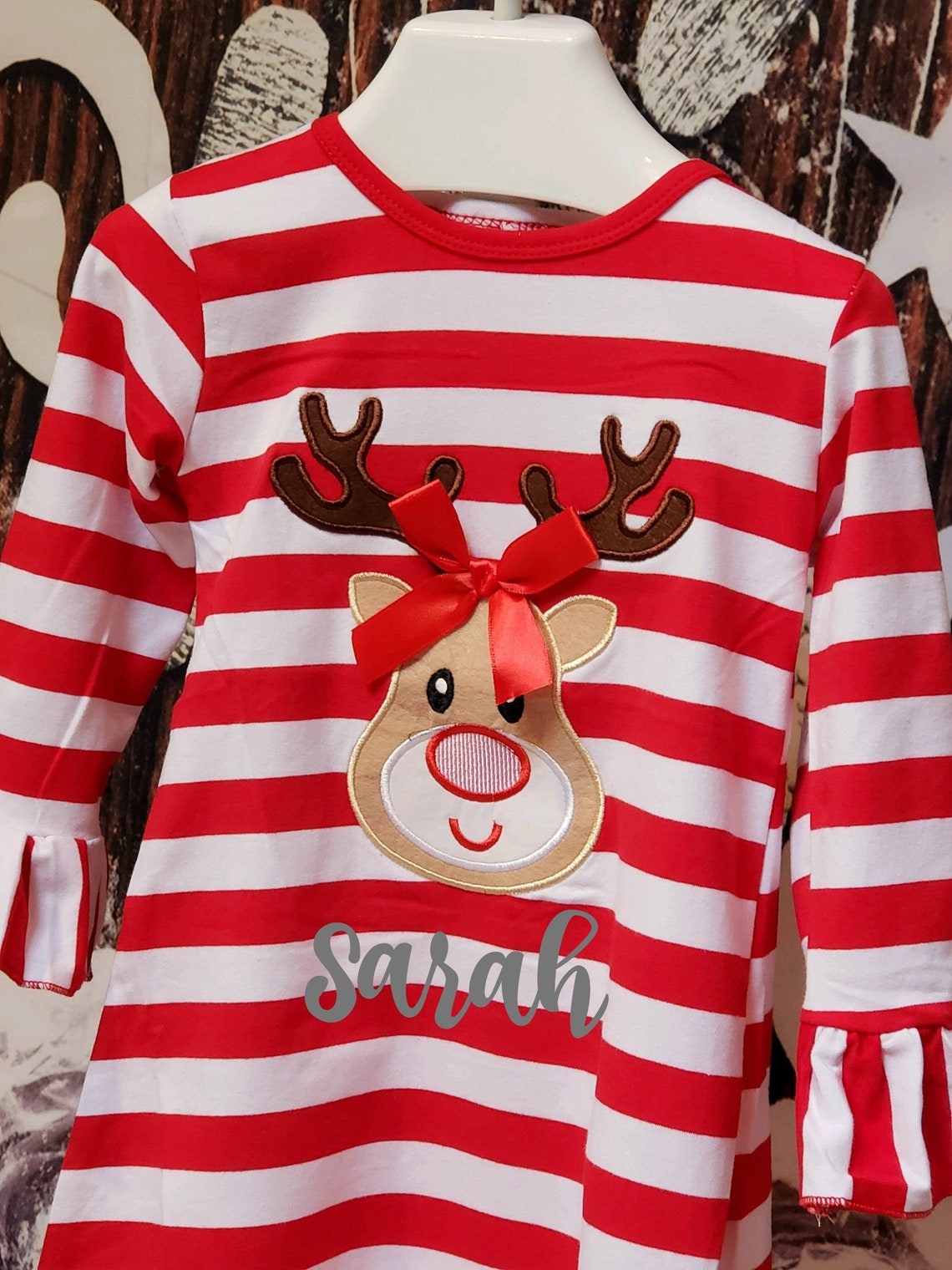 Girls Christmas Nightgown, Personalized Nightgown, Girls Clothes ...