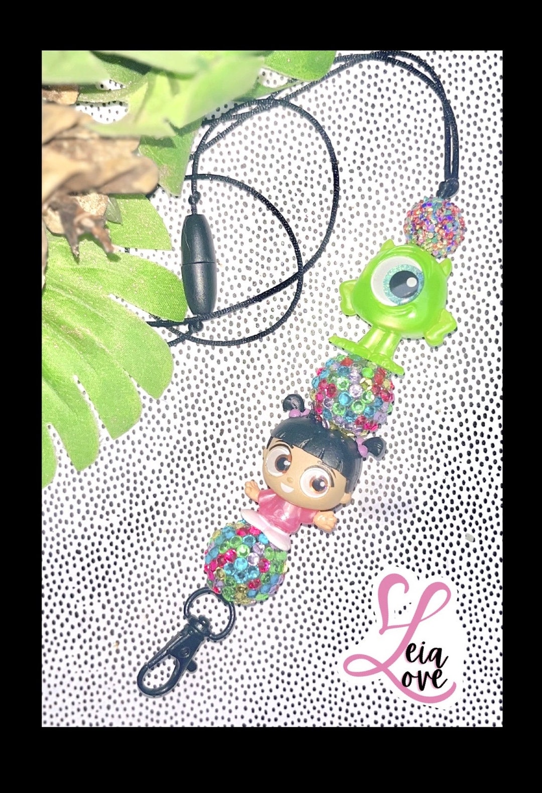 Doorable Monsters Inc Boo and Mike Character Beaded One of a - Etsy