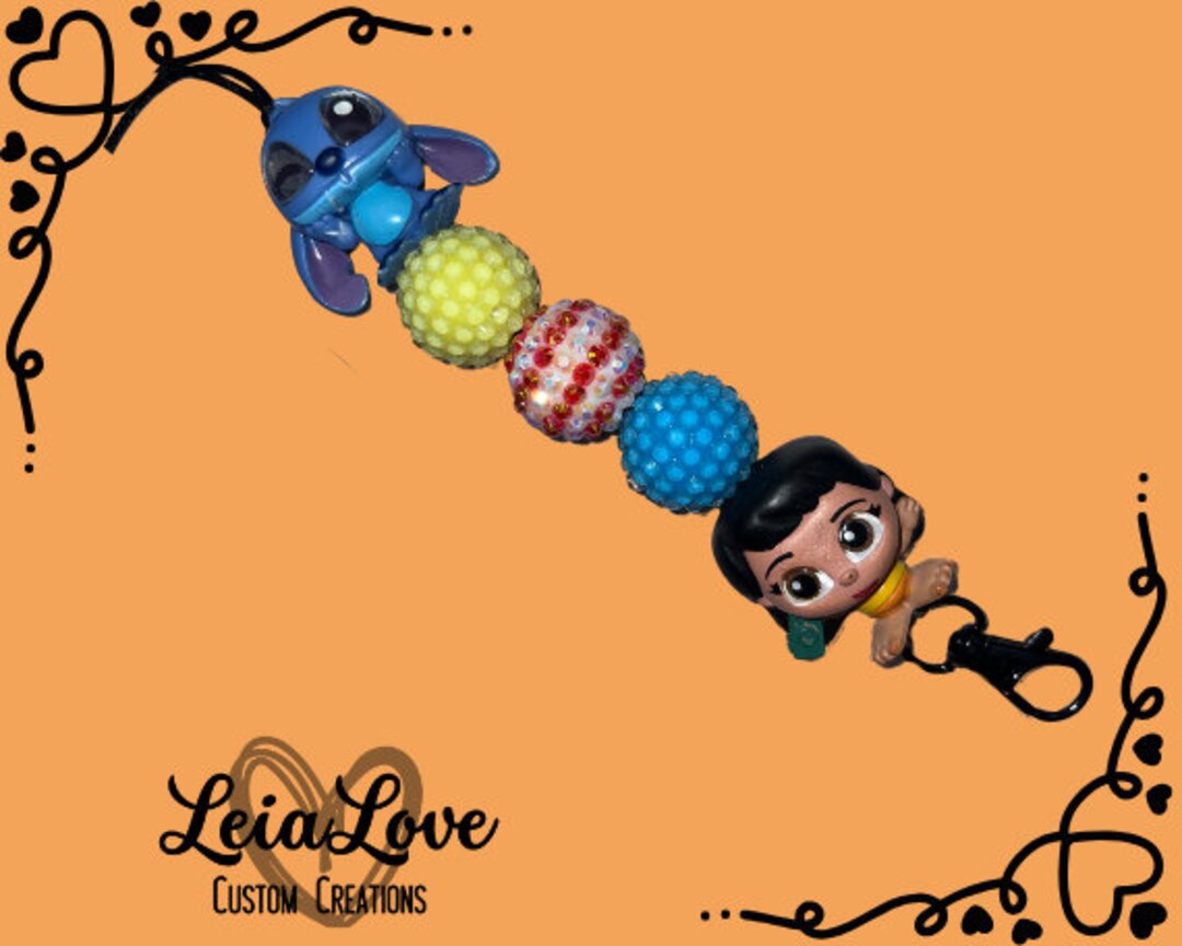 Doorables Lilo and Stitch Character Beaded One of a Kind Rhinestone ...