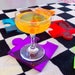 Puzzle Resin Coaster, Funky 3D Coaster, Neon Kitsch Coaster, Pop Art ...