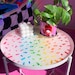 Rainbow Pill Resin Table - Pop Art Side Table - Kitsch Coffee Table ...