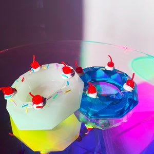 Fake Cake Resin Ashtray - Cute Cherry Ashtray - Faux Cake Decor - Pop ...