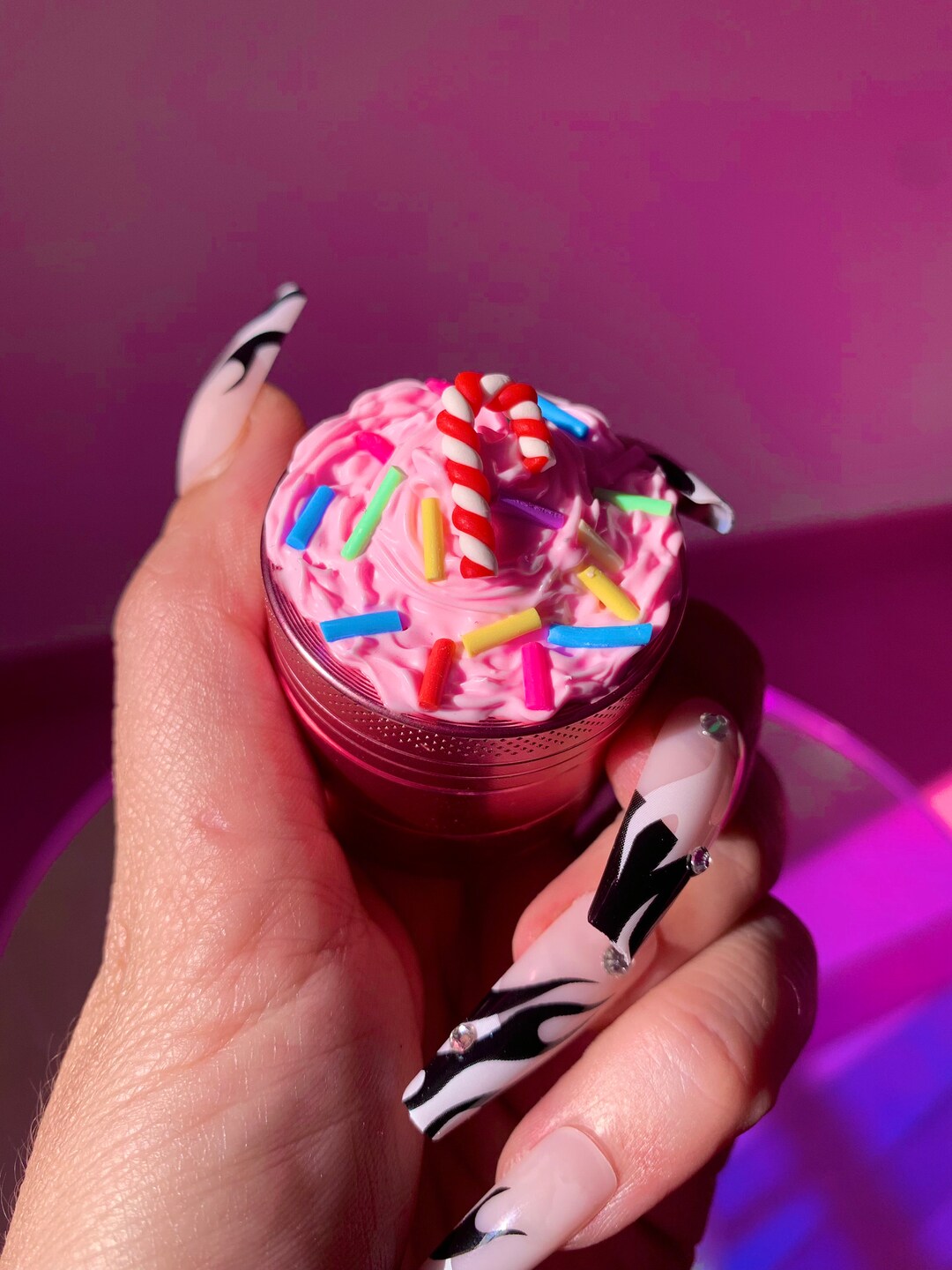 Pink Fake Cake Metal Grinder Cute Kawaii Grinder Faux Food - Etsy