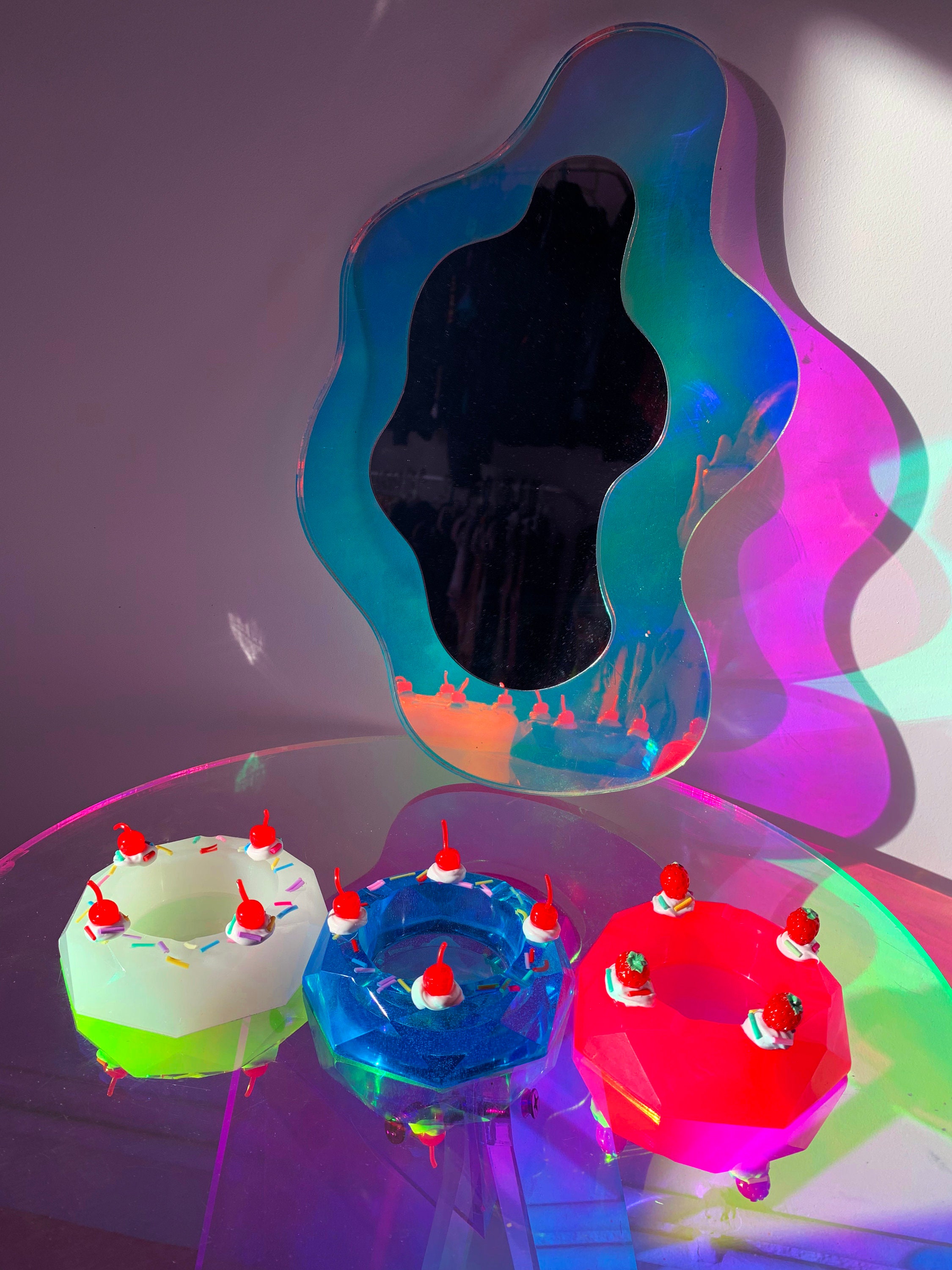 Fake Cake Resin Ashtray - Cute Cherry Ashtray - Faux Cake Decor - Pop ...