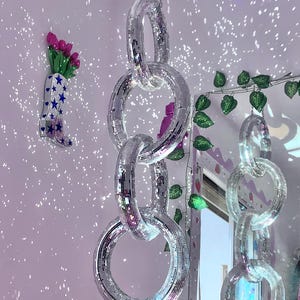 Giant Disco Chain, Disco Ball Sculpture, 3D Pop Art, Hanging Ceiling ...