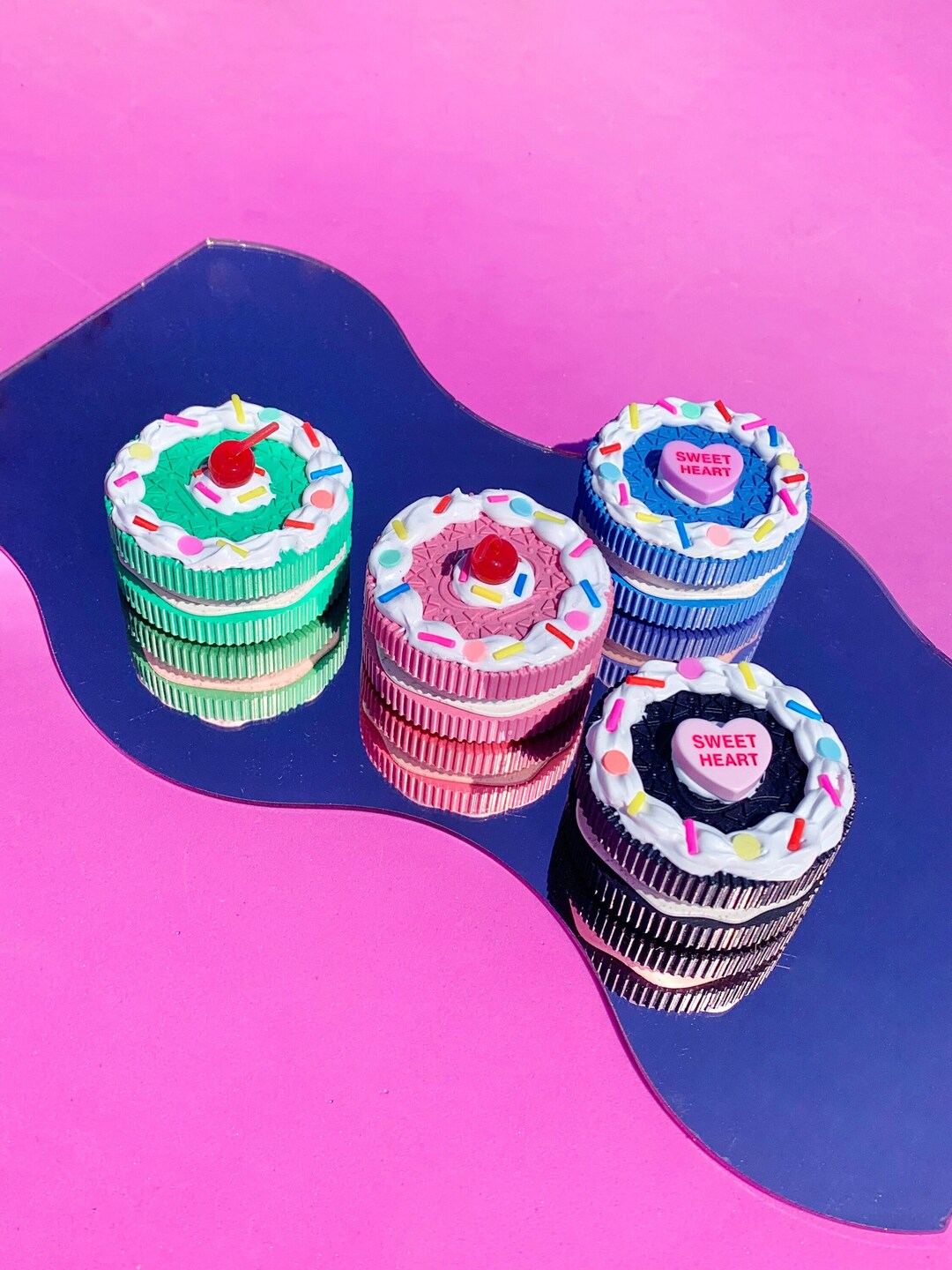 Cute Fake Cake Grinder Sweet Heart Cookie Grinder Kawaii - Etsy
