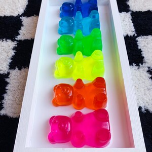 Rainbow Gummy Bear Wall Art - Resin Gummy Bears - Pop Art Sculpture ...