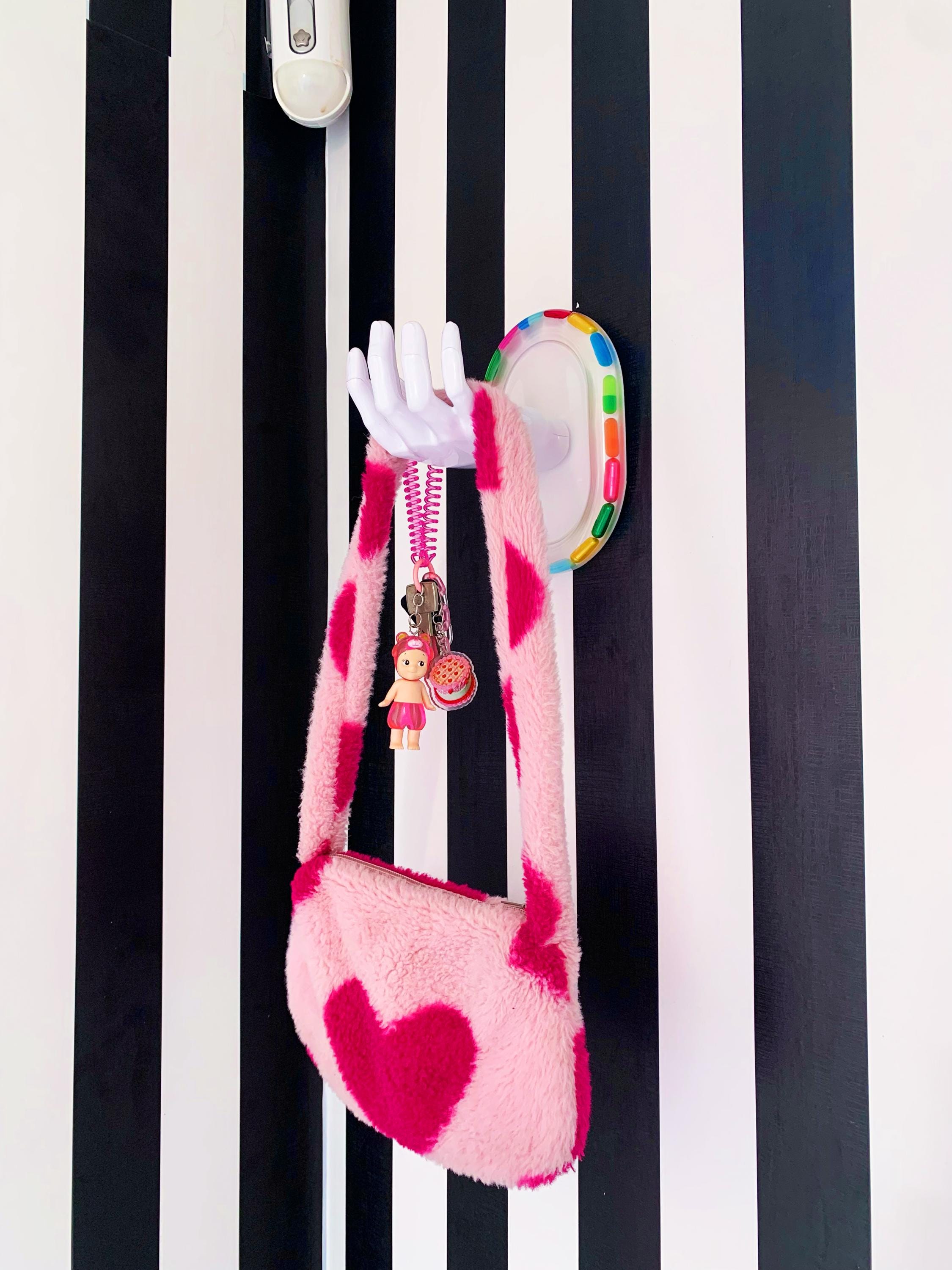 Hand-shaped Wall Hook, Donut Wall Art, Weird Fake Food Decor, Pop Art ...