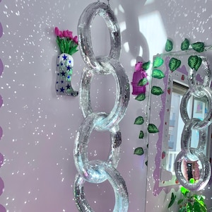 Giant Disco Chain, Disco Ball Sculpture, 3D Pop Art, Hanging Ceiling ...