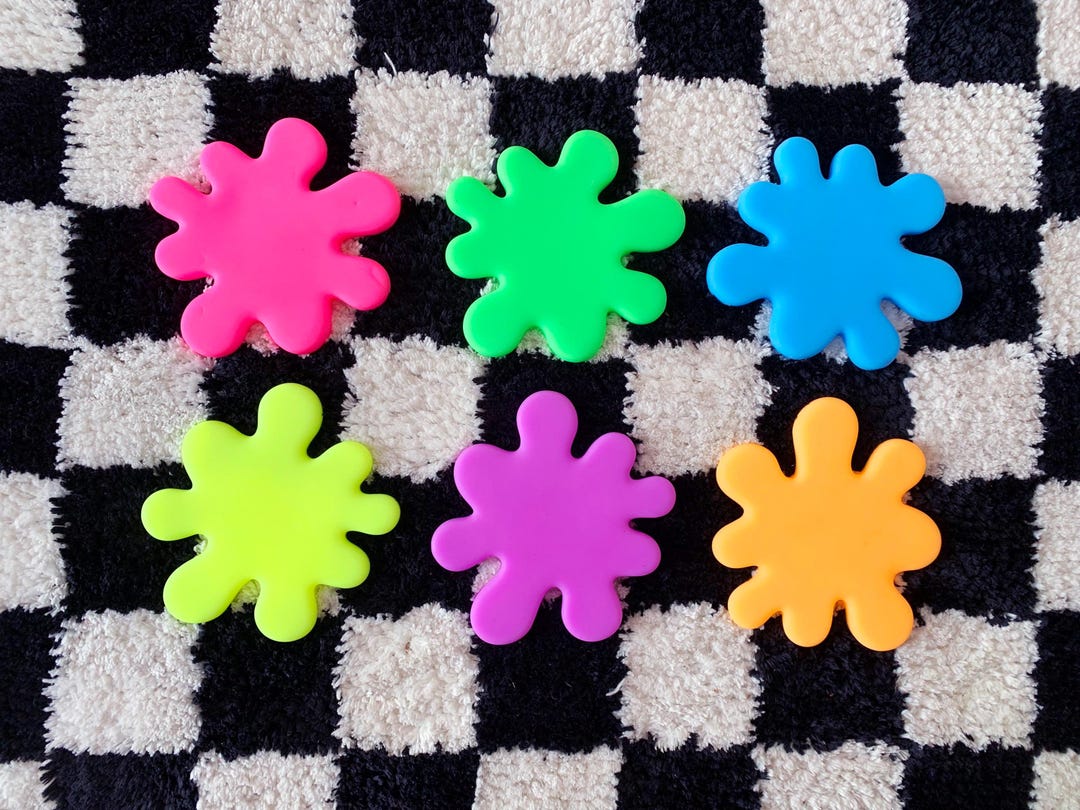 Splat Resin Wall Art, Neon Sculpture, 3D Pop Art Decor, Dopamine ...