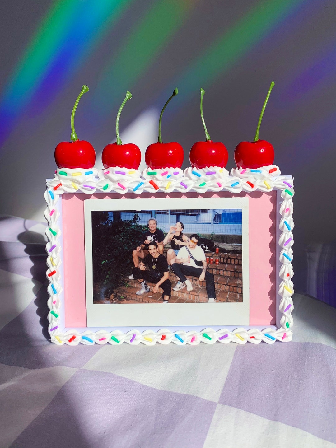 Cake Picture Frame, Cherry Fake Cake, Funky Photo Frame, 3d Wall Art ...