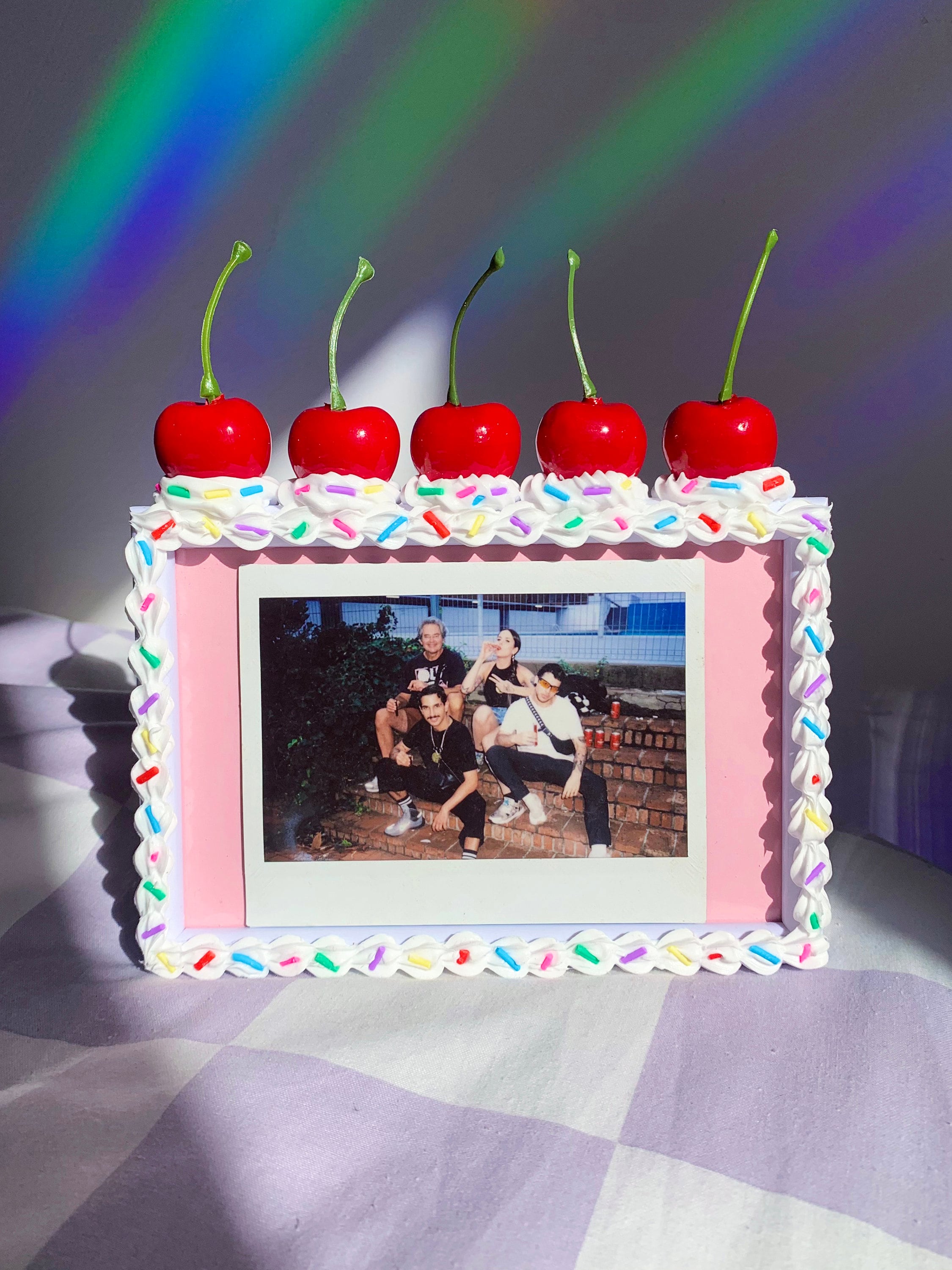 Fake Cake Picture Frame, 3D Wall Art, Fake Food Wall Decor, Funky Photo ...