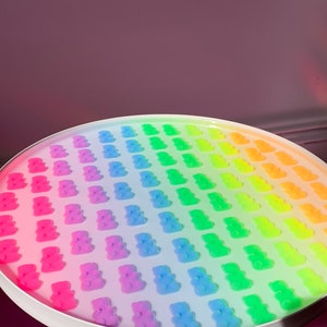 Rainbow Gummy Bear Table - Gummy Bear Resin Art - Funky Furniture ...