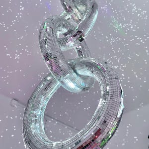 Giant Disco Chain, Disco Ball Sculpture, 3D Pop Art, Hanging Ceiling ...