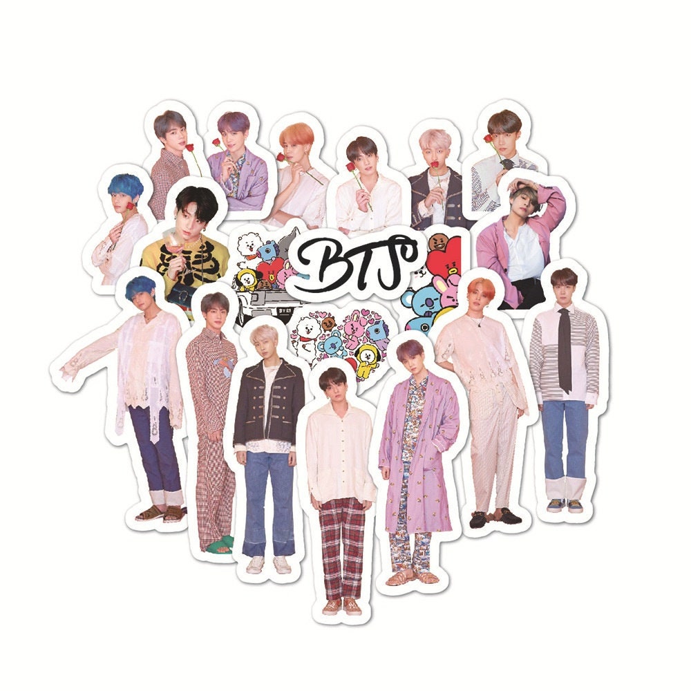 BTS Sticker Set van 40 Bangtan Boys Stickers | Etsy