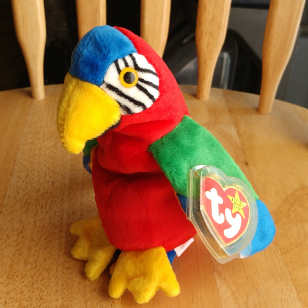 Jabber the Parrot 1998 Ty Beanie Baby Brand New W/ Heart Protector - Etsy Jabber the Parrot 1998 Ty Beanie Baby Brand New W/ Heart Protector - Etsy