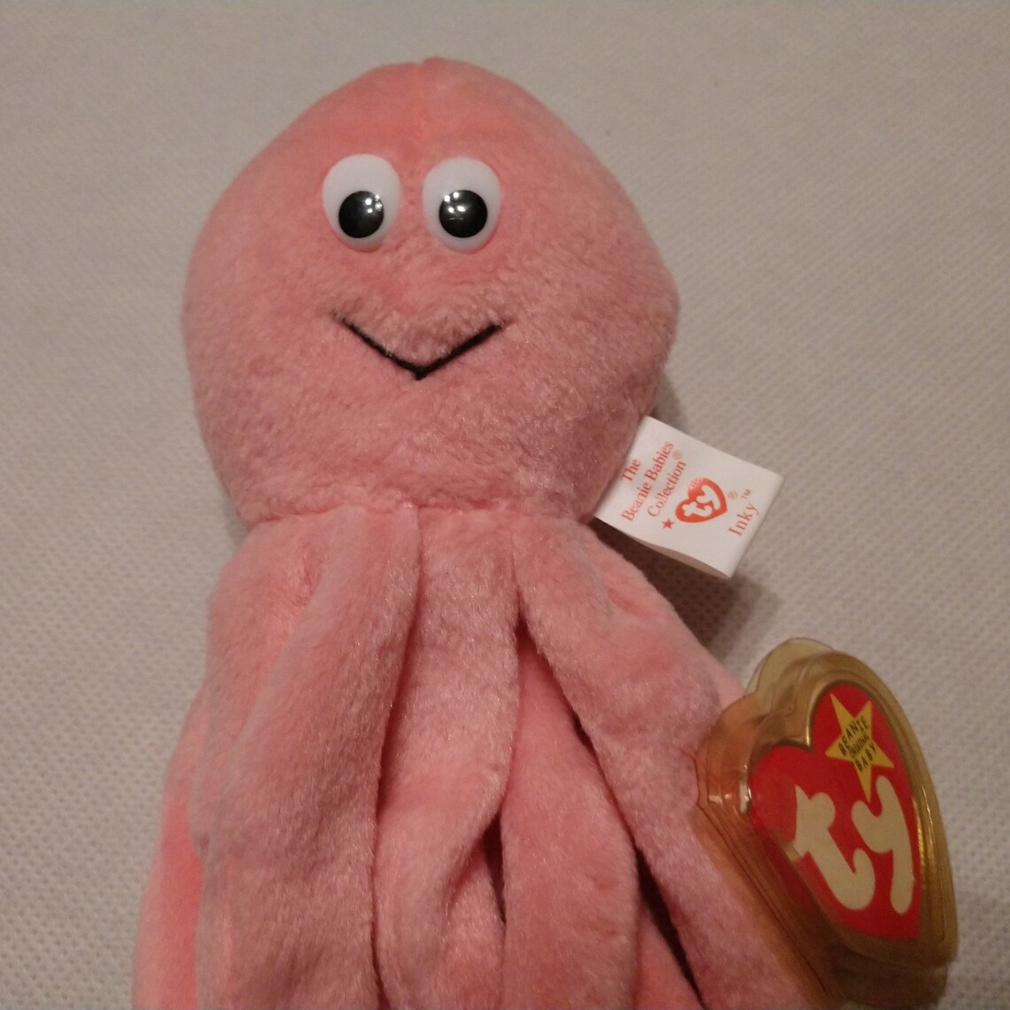 Inky the Pink Octopus 1993 Ty Beanie Baby Brand New W/ - Etsy