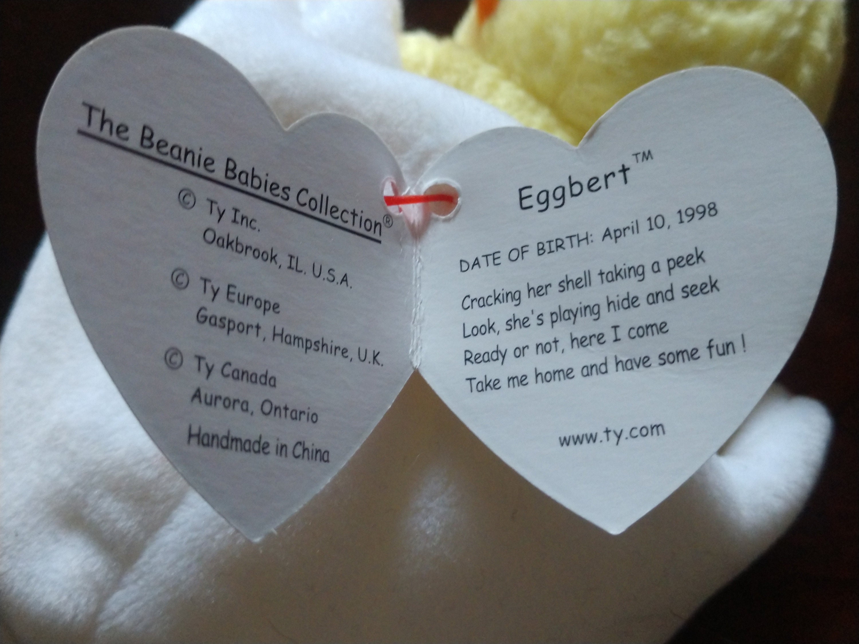 Eggbert le Poussin 1999 Ty Beanie Baby Tout nouveau w / - Etsy France