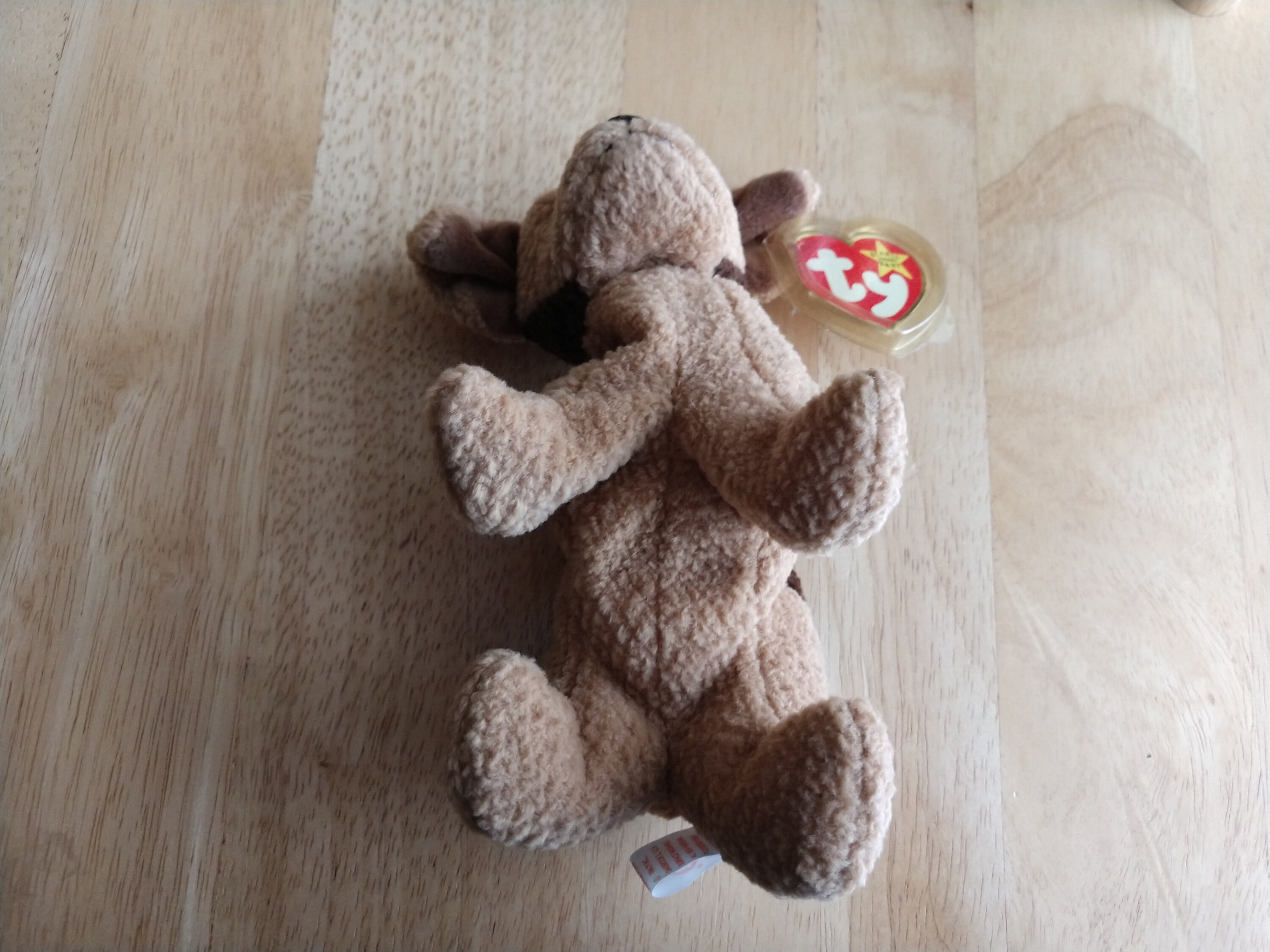 Tuffy the Terrier ~ 1996 Ty Beanie Baby ! Brand New W/ Heart Protector ...