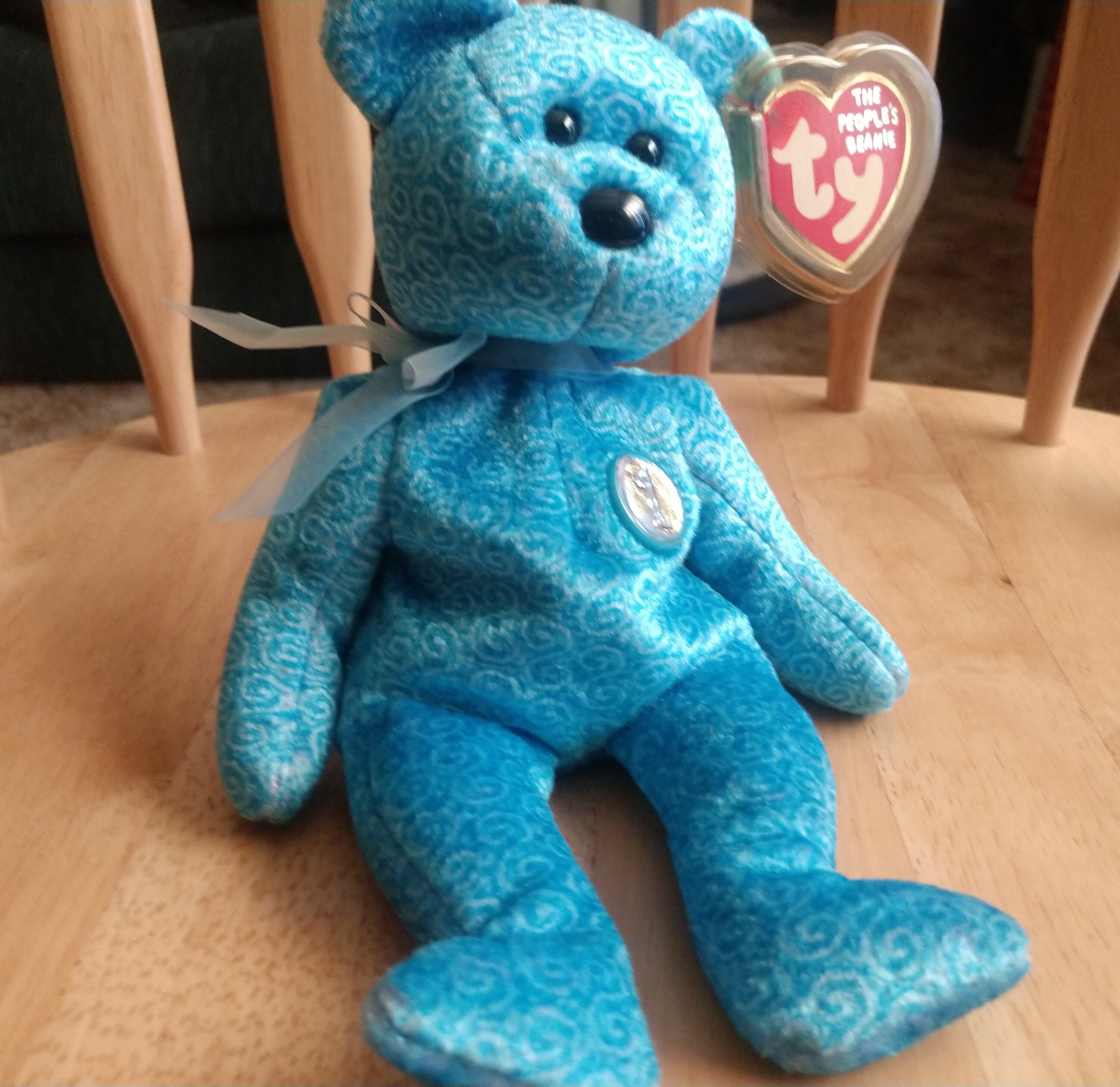 2001 Classy Bear ~ Ty Beanie Baby ! Brand New W/ Heart Protector !! - Etsy