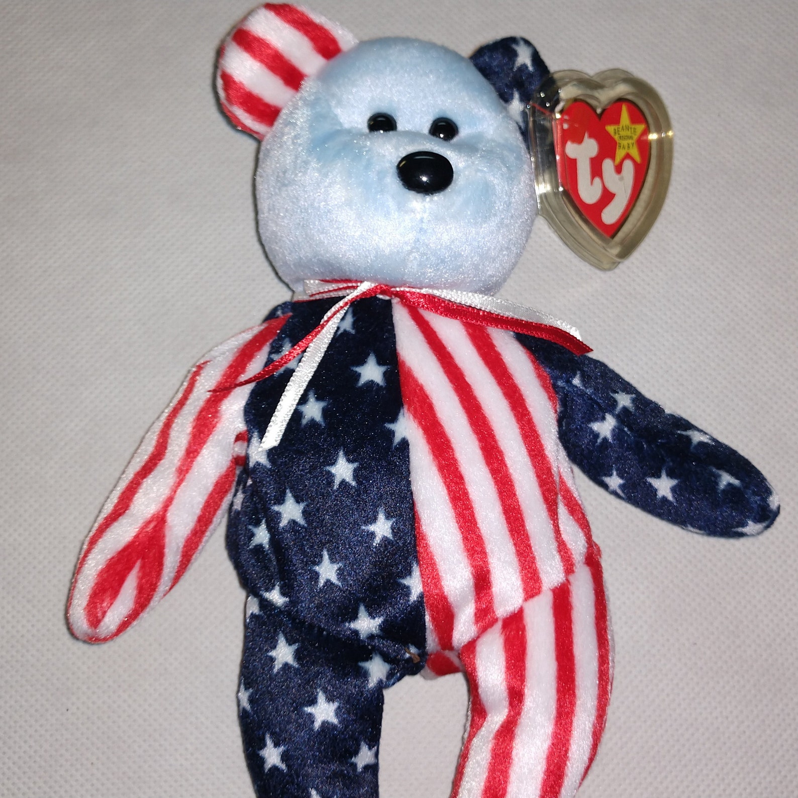 Spangle the Patriotic Bear blue 1999 Ty Beanie Baby - Etsy