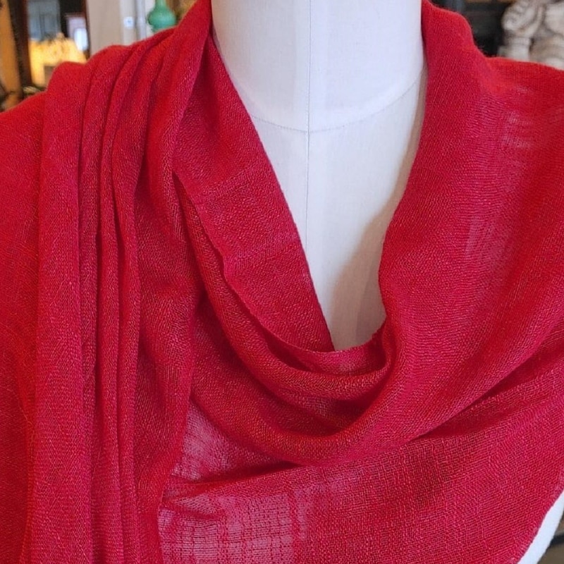 Red Scarfs - Etsy