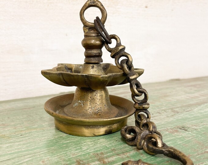 Antique Brass Diya - Indian Oil Lamp - Etsy